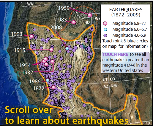 Basin-Range Earthquakes- Incorporated Research Institutions for Seismology